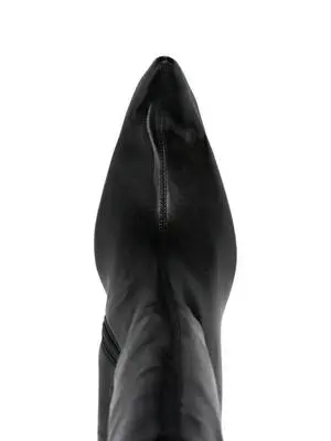 Balenciaga 110mm Leather Pointed-toe Over-the-knee Boots