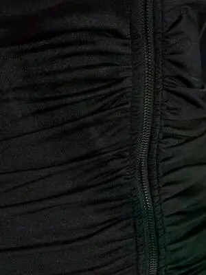 Balenciaga Ruched Zip-up Mini Dress