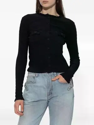 Balenciaga Ruffled Bow Cardigan