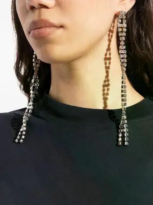 Balenciaga Riviera Crystal-embellished Wave Earrings