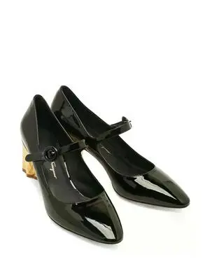 FERRAGAMO Patent Leather Mary Jane Pumps