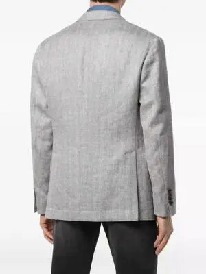 Brunello Cucinelli Deconstructed Herringbone Blazer