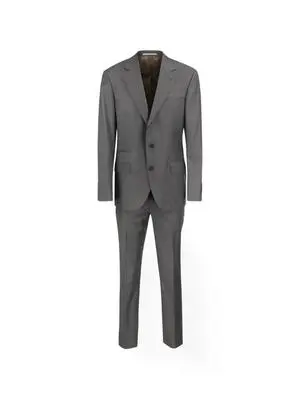 Brunello Cucinelli Tailored Wool Suit - Grey