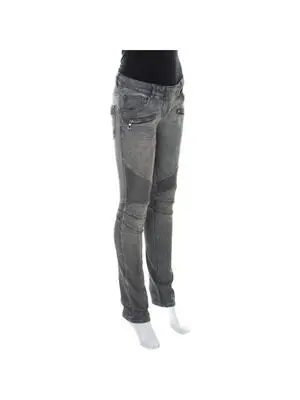 Balmain Pin-tucked Knee Detail Jeans