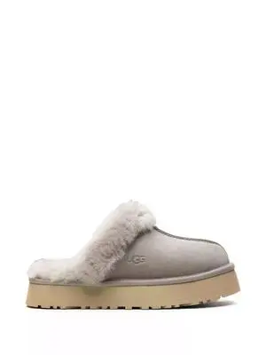 UGG Disquette Shearling-trim Mules