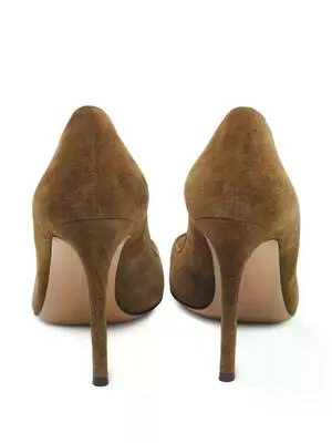 GIANVITO ROSSI Suede Pointed Toe Stiletto Pumps