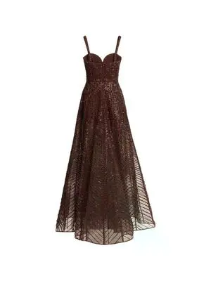 Elie Saab Beaded Maxi Dress