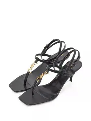 Saint Laurent Cassandra Ankle Strap Sandals