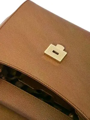 Dolce & Gabbana Small Sicily Leather Tote Bag
