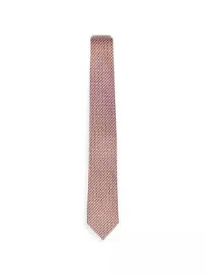 FERRAGAMO Silk Sailboat Print Neck Tie