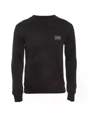 Dolce & Gabbana Logo Plaque Crewneck Sweatshirt - Black