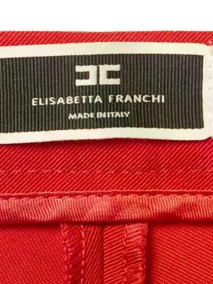 Elisabetta Franchi Gabardine Trousers