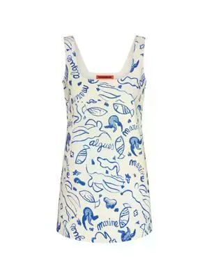 SIMONMILLER Sahara Printed Denim Dress - Neutrals