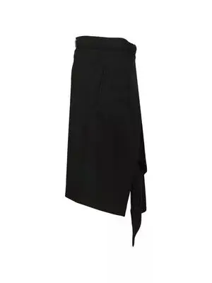 Attico Belted Asymmetric Skirt