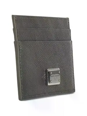 Dolce & Gabbana Dauphine Logo-plaque Grained-leather Card Holder