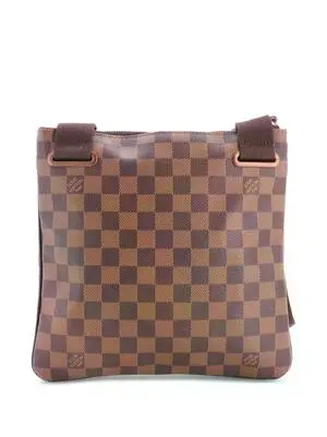 LOUIS VUITTON Brooklyn Pochette Plate Damier Crossbody Bag
