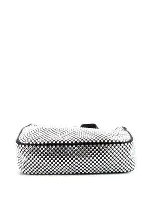 Prada Re-edition 2005 Shoulder Bag Crystal Embellished Satin - Black