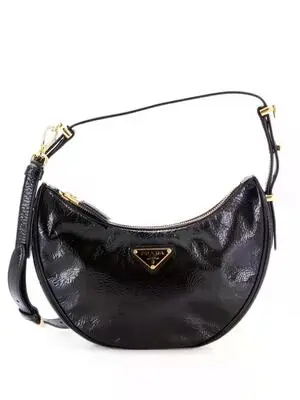 Prada Vernice Naplak Small Hobo Bag - Black