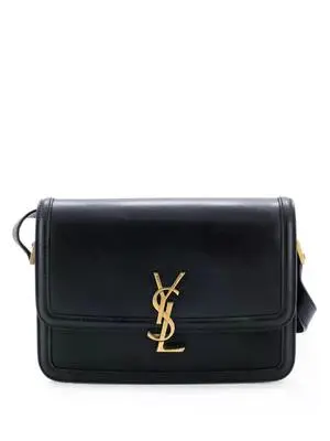 Saint Laurent Solferino Shoulder Bag In Leather - Black