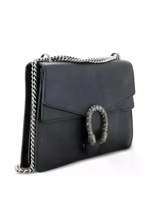 Gucci Dionysus Leather Medium Shoulder Bag - Black