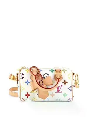 LOUIS VUITTON Takashi Murakami Speedy Bandouliere Nm Bag Monogram Multicolor Nano Satchel - White
