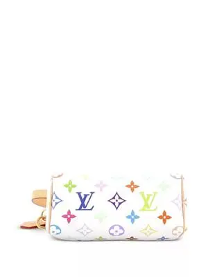 LOUIS VUITTON Takashi Murakami Speedy Bandouliere Nm Bag Monogram Multicolor Nano Satchel - White
