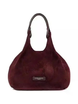 GIANNI CHIARINI Suede Tote Bag - Red