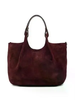 GIANNI CHIARINI Suede Tote Bag - Red