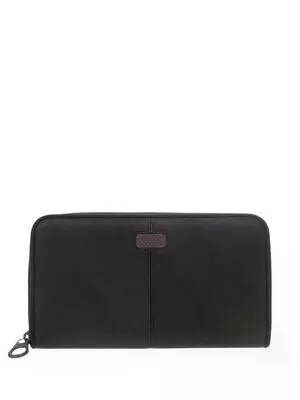 Bottega Veneta 2024-2026 Grained Leather Zip Around Organizer Wallet Long Wallets - Black