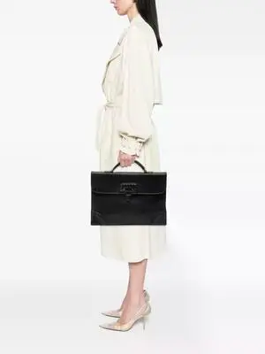 Bottega Veneta Intrecciato Trimmed Leather Business Bag