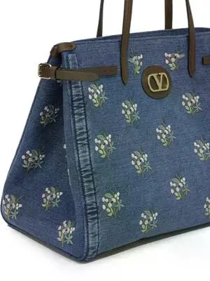 Valentino Garavani Antibes Embroidered Tote Bag
