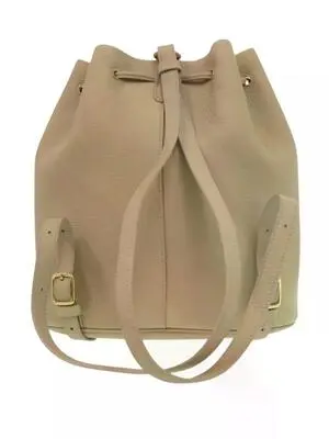 Loro Piana Grained Calfskin Extra Drawstring Backpack