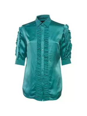 Moschino Ruffled Satin Shirt