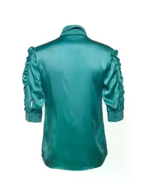 Moschino Ruffled Satin Shirt