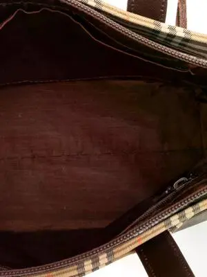 Burberry Haymarket Check Canvas Tote Bag