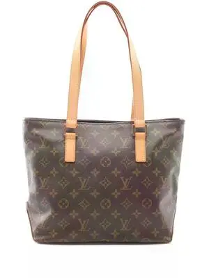 LOUIS VUITTON Monogram Cabas Piano Tote Bag - Brown