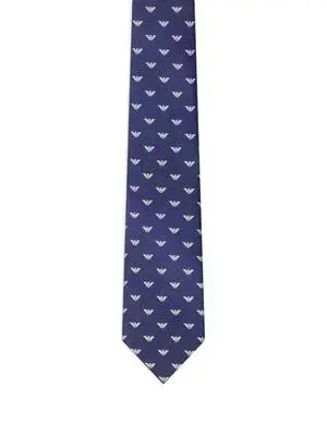 Emporio Armani Logo Pattern Neck Tie