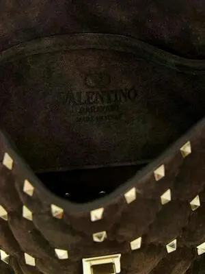 Valentino Garavani Rockstud Shoulder Bag - Brown