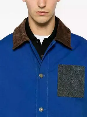 Loewe Corduroy-collar Patch-pocket Overshirt