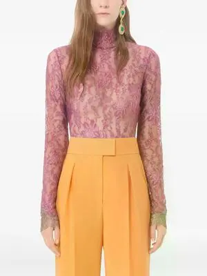 Valentino Garavani Lace Bodysuit - Pink