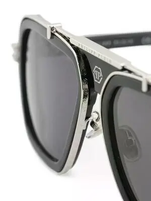Philipp Plein Icon Logo Detail Sunglasses