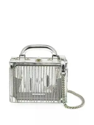 AREA Crystal-fringe Satchel Bag