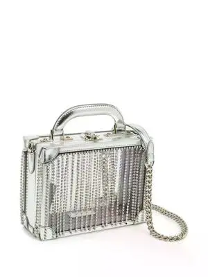 AREA Crystal-fringe Satchel Bag