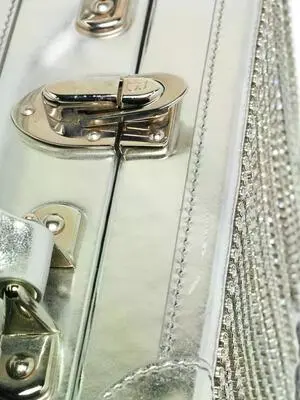 AREA Crystal-fringe Satchel Bag