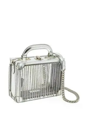 AREA Crystal-fringe Satchel Bag