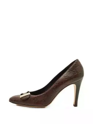 Gucci Guccissima Leather Pumps - Brown