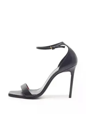 Saint Laurent Amber Ankle-strap Sandals - Black