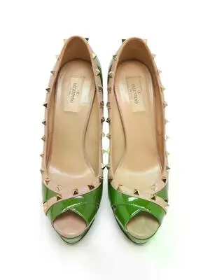 Valentino Garavani Rockstud Peep-toe Pumps