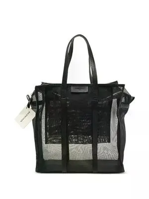 Balenciaga Medium Bazar Mesh Tote Bag - Black