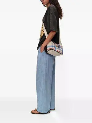 Bimba Y Lola Mini Check-pattern Logo Patch Tote Bag